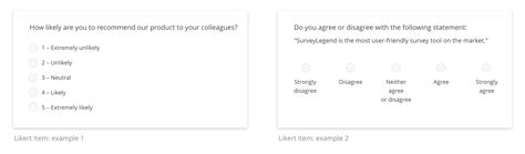 Survey Question Type Likert Scale SurveyLegend