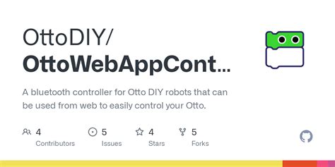 Github Ottodiyottowebappcontrol A Bluetooth Controller For Otto Diy Robots That Can Be Used
