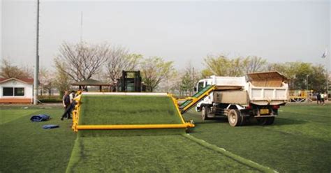 코오롱글로텍 인조잔디 재활용사업 진출