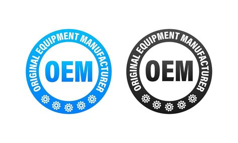 Oem Original Equipment Manufacturer Vector Stock Illustration