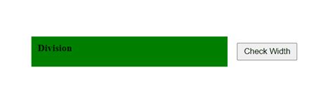 How To Find The Width Of A Div Using Vanilla Javascript Geeksforgeeks