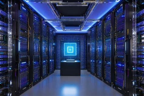 Quantum Computing Circuit With Futuristic Design Super Computer Premium Ai Generated Image