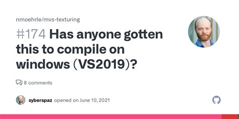 has anyone gotten this to compile on windows vs2019 · issue 174