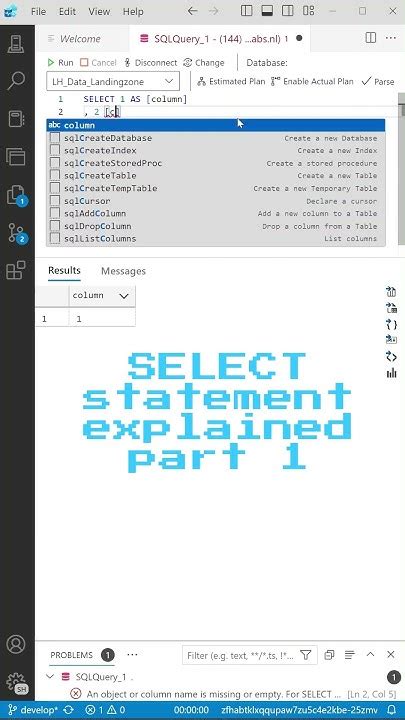 Shortest T Sql Select Statement Youtube