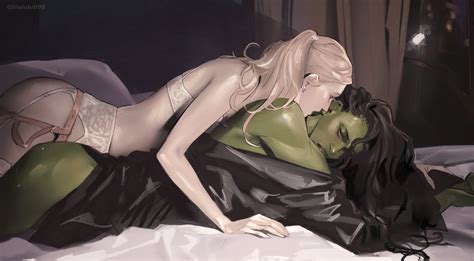 Good Witch Of The North And Elphaba Thropp Wicked Drawn By Cbb