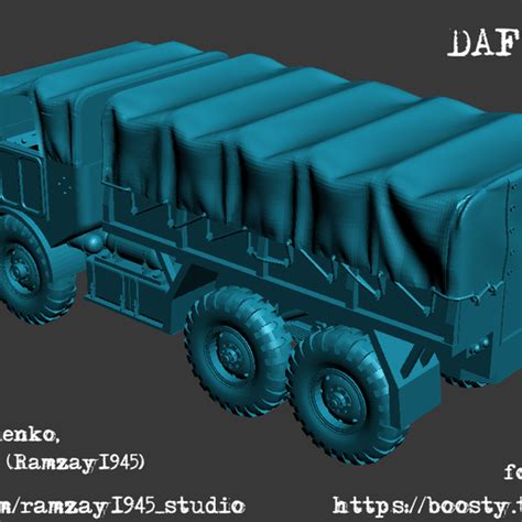 🪖 Daf Ya 616 Dutch Coldwar Military Truck 1 100・ Stl File For 3d