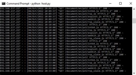 tutorial running the ps5 4 03 4 50 4 51 exploit on windows with