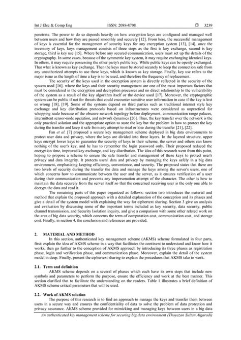 An Authenticated Key Management Scheme For Securing Big Data