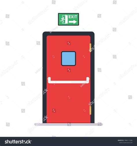 Exit Door Vector Free Space Text Stock Vector Royalty Free 1984117289 Shutterstock
