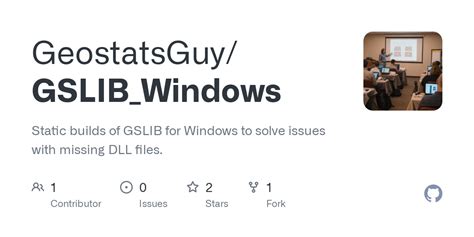 Github Geostatsguygslibwindows Static Builds Of Gslib For Windows