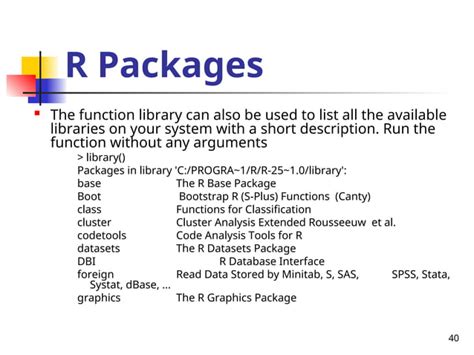 brief introduction to r lecturenotes1 r ppt