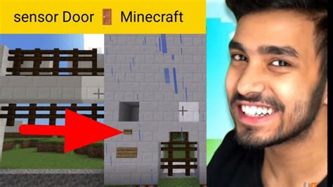 Sensor Door In Minecraft Minecraft Long Minecraft Youtube