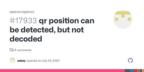qr position can be detected but not decoded · issue 17933 · opencv opencv · github