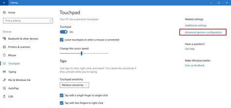 Windows 10 Creators Update How To Customize Precision Touchpad Settings