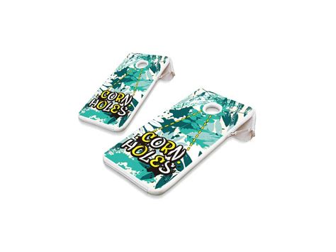 Watertight Icorn Hole Game Set Uses Military Grade Drop Stitch Material