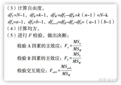Note 统计心理学9方差分析 知乎