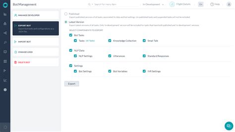 bot management kore ai documentation v8 1