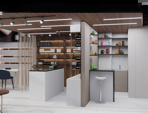 სილამაზის სალონის ინტერიერის დიზაინი ფალიაშვილზე Fortis