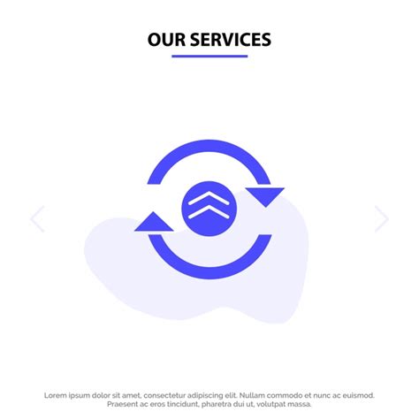 Our Services Vector Hd Images Our Services Arrow Refresh Reload Computing Solid Glyph Icon