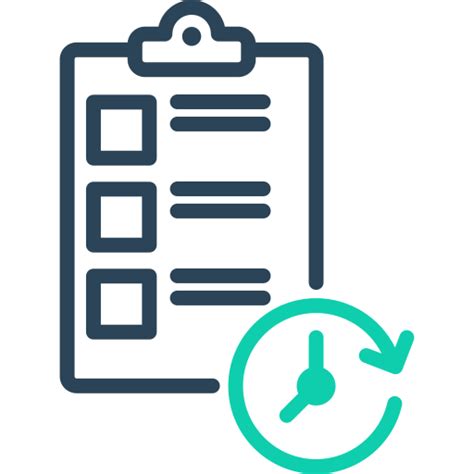 Pending Tasks Free Time And Date Icons