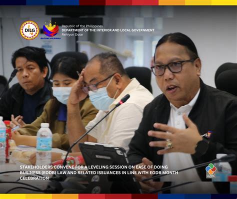 Stakeholders Convene For A Leveling Session On Ease Of Doing Business Eodb Law And Related