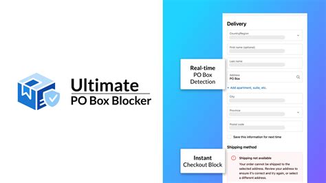 Ultimate Po Box Blocker Block Po Boxes In Real Time Save Time And Prevent Lost Shopify App