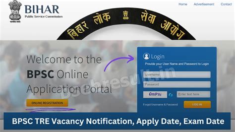 bpsc tre 4 0 vacancy 2025 notification apply date exam date syllabus