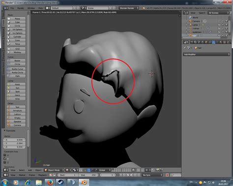 Modeling Why Is This Black Line Appearing On My Mesh When I Render Blender Stack Exchange