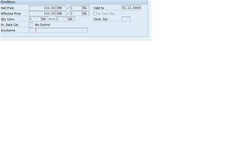 Effective Price Info Record Sap Community