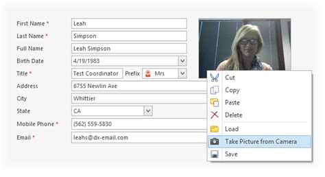 Winforms Camera Control Shipping In V151