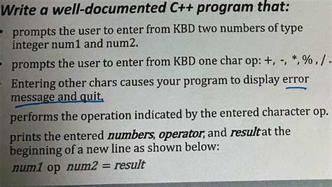 Solved Write A Well Documented C Program That Prompts The