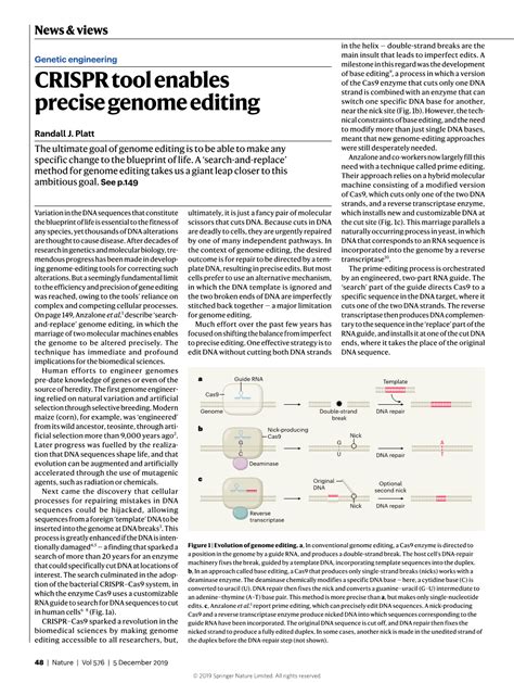 CRISPR Tool Enables Precise Genome Editing DocsLib