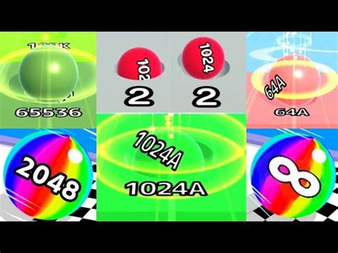 1024 In 2 No Hole Ball Run 2048 Vs Ball Run Infinity Vs Mega Cube