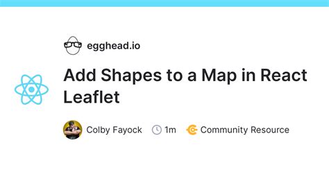 add shapes to a map in react leaflet