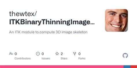 Github Thewtex Itkbinarythinningimagefilter D An Itk Module To Compute D Image Skeleton