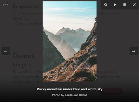 【fancybox3】モーダルウィンドウで開いた画像に印刷ボタンをつける Deep Spaceblue