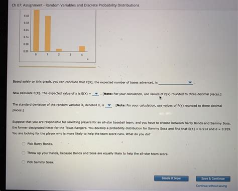 Solved 2 Expected Value And Variance Of A Discrete Random