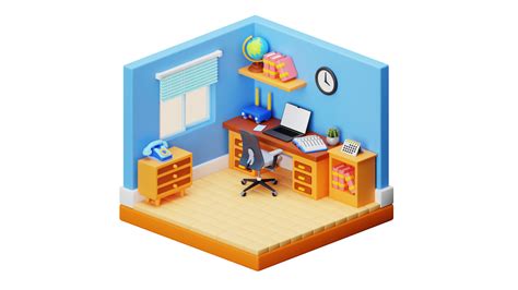 3d Workspace Room Turbosquid 2299819