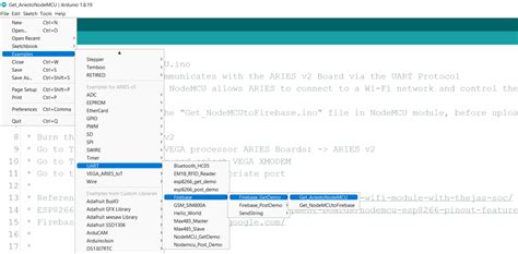 Controlling Led From Firebase Iot Cloud Platform Using Vega Aries Boards And Nodemcu Wi Fi