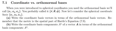 7 1 Coordinate Vs Orthonormal Bases When You Were