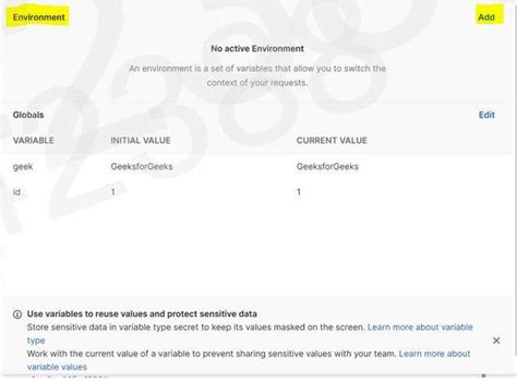 Explain The Use Of Environment Variables In Postman Requests Geeksforgeeks