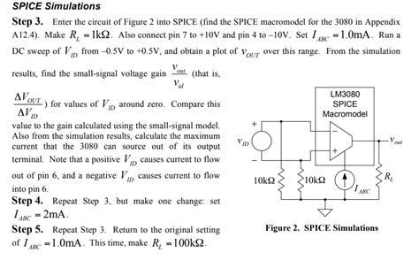 Solved SPICE Simulations Step 3 Enter The Circuit Of Figure Chegg Com