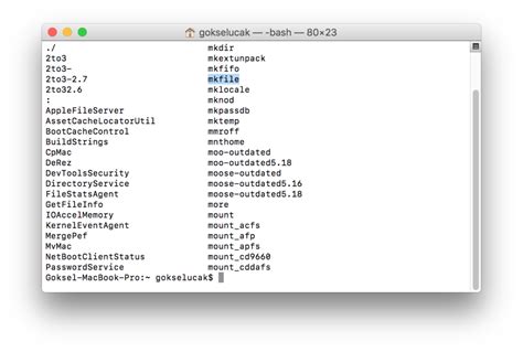 Mac Os Termİnal Komutlari İzmir Apple