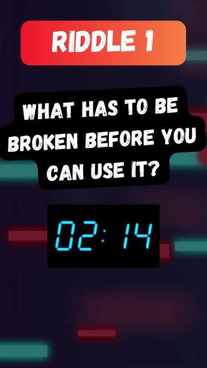 Crack Riddle Break To Begin Riddles Youtube