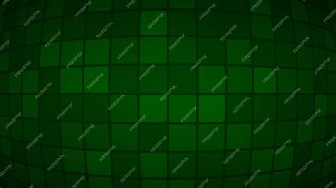 Fondo Abstracto De Pequeños Cuadrados O Píxeles En Colores Verde Oscuro