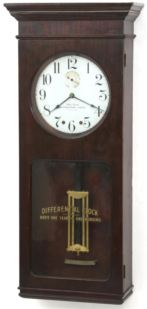 Lot Differential Clock Co Wall Clock