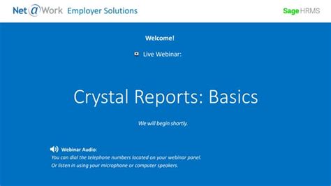 Crystal Reports Basics Pdf