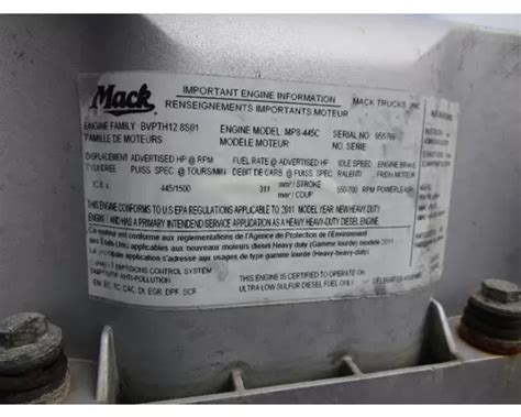 Mack Mp8 Engine Assembly In Crandall Tx 86745
