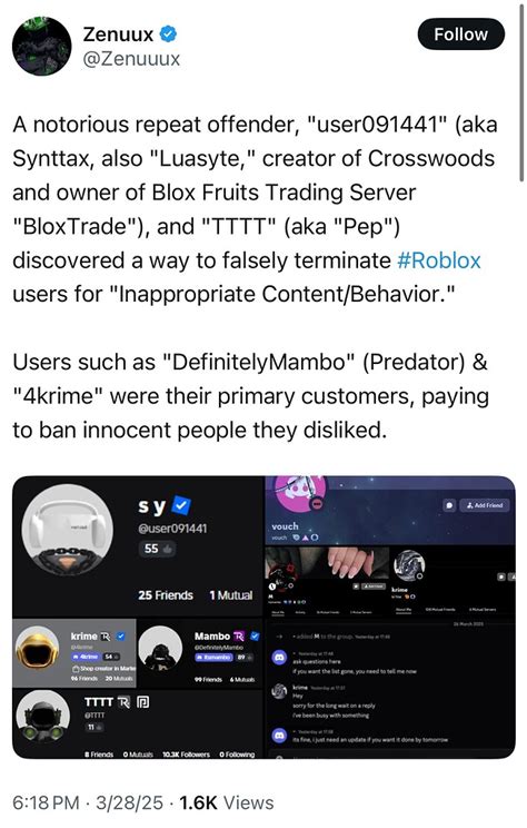 Exploit Allowing False Account Terminations Page 2 Roblox Application And Website Bugs