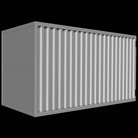 컨테이너 3d 모델 4 Obj Ztl 3ds C4d Fbx Ma Max Free3d